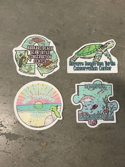 NBSTCC Pastel Waterproof Stickers | Navarre Beach Sea Turtle ...
