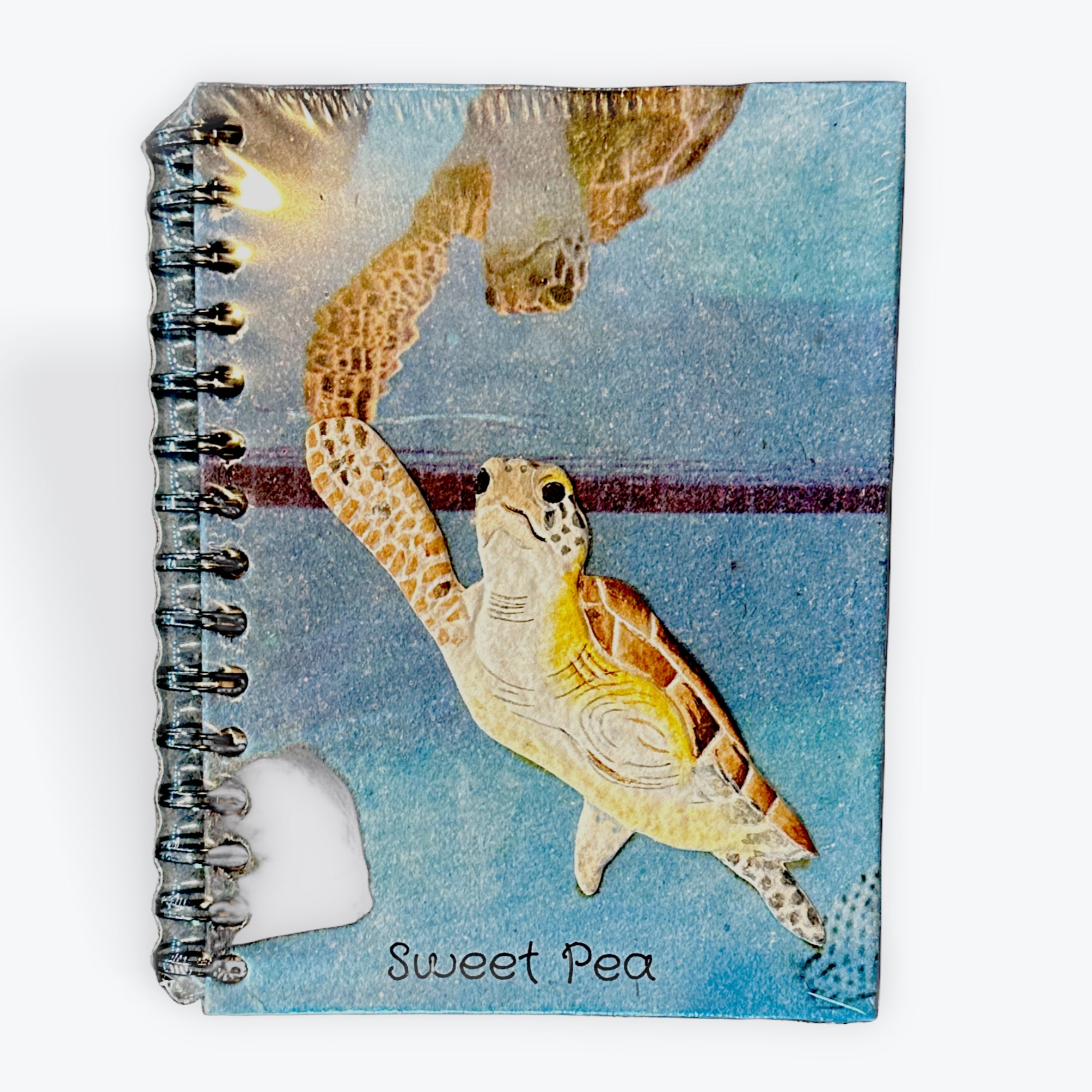 Sweet Pea Blank Notebook by Mr. Ellie Pooh | Navarre Beach Sea Turtle ...